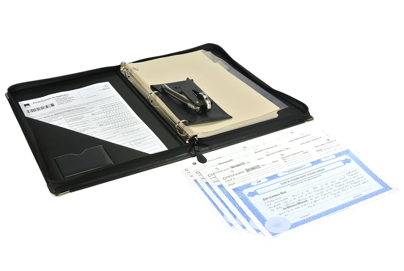 Zippered portfolio Corporate kit & Standard LLC Kits | Corp Kit, LLC ...